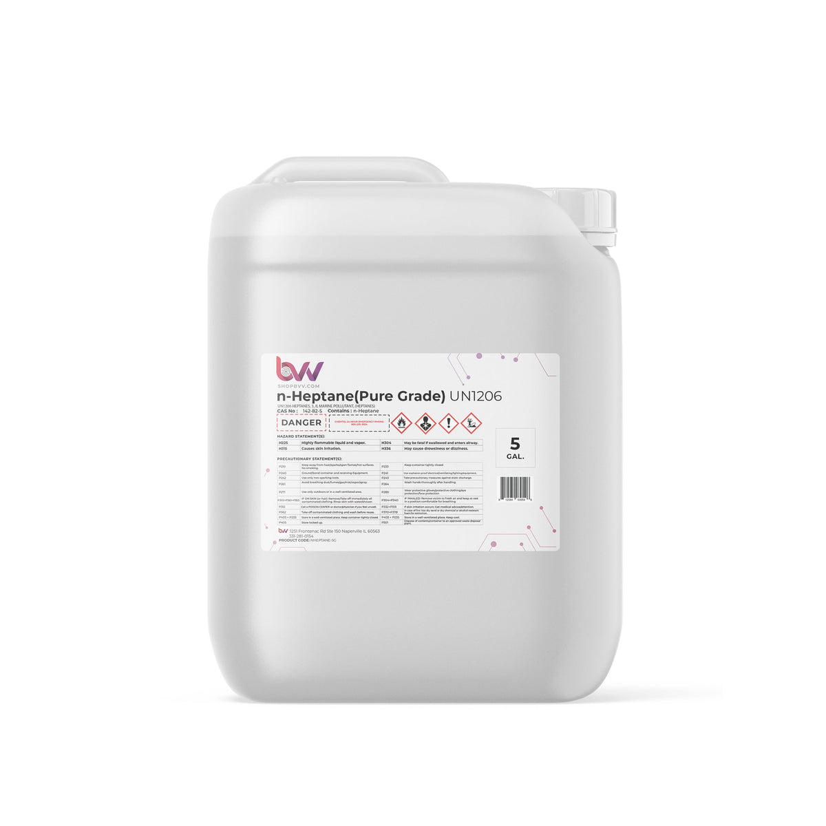 BVV™ ULTRA High Purity Lab Grade N-Heptane 99.3% Pure - 5 Gallons – Grow It Depot