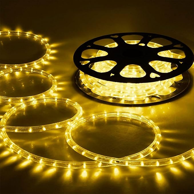 50ft 360 LED Rope Lights Outdoor, Connectable and Flexible Tube Lights ...