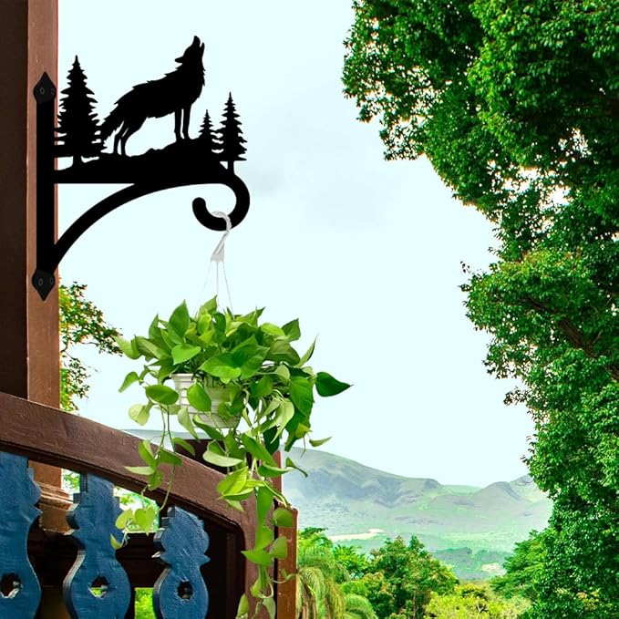 Peacoblue Iron Plant Hangers Hooks for Outdoor Indoor Hanging Plant Fl ...
