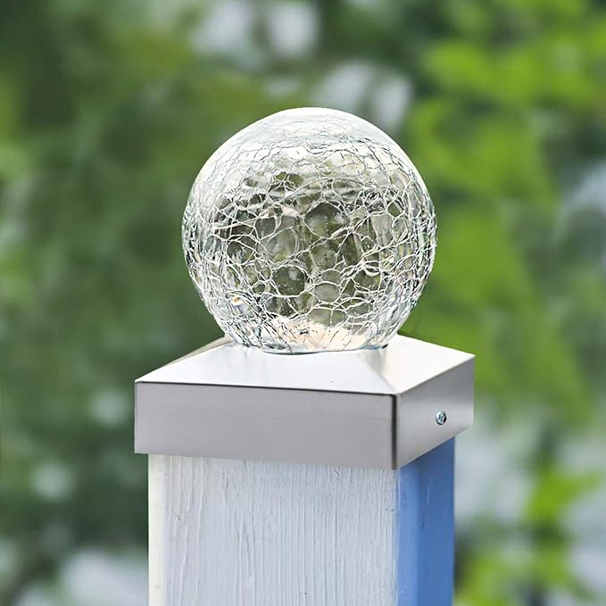 Solar Post Lights - Outdoor Post Cap Light for Fence Deck or Patio Gar ...