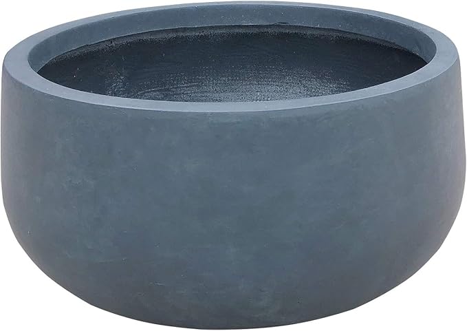Kante 19.6" Dia Round Concrete Planter, Cement Plant Pots with Drainag ...