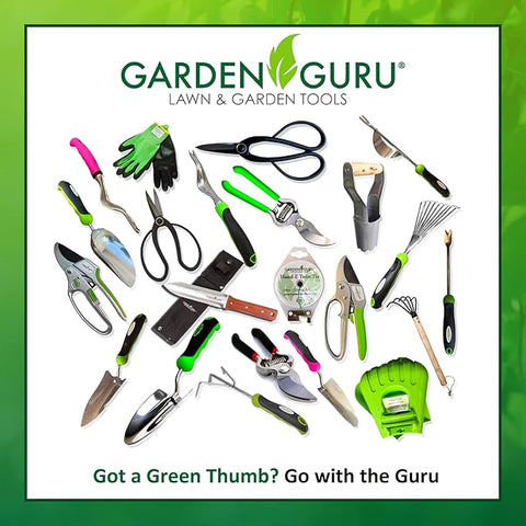 Garden Guru Garden Tool Set 6pc Hand Trowel Transplanter Weeder Fork R ...