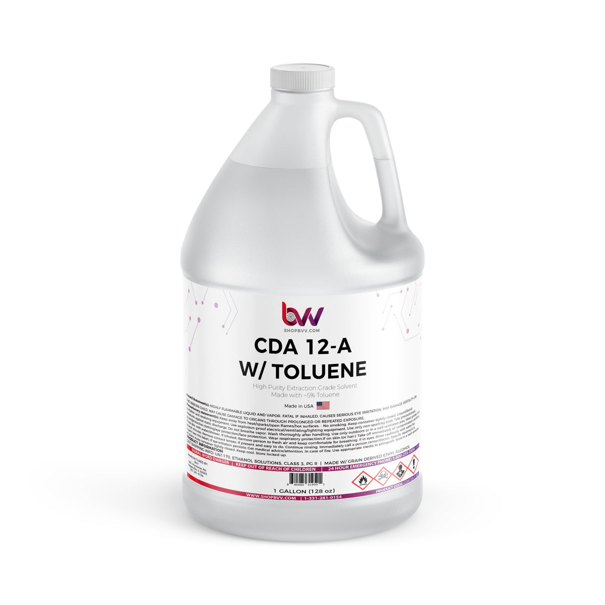 CDA 12A w/ Toluene High Purity Extraction Solvent - 1 Gallon – Grow It ...