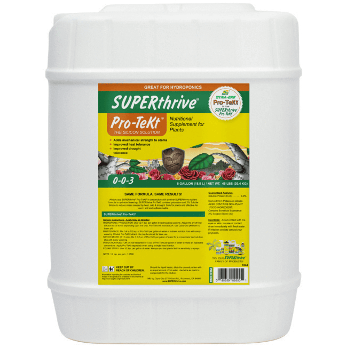 Dyna-Gro SUPERthrive Pro-TeKt - 5 Gallon – Grow It Depot