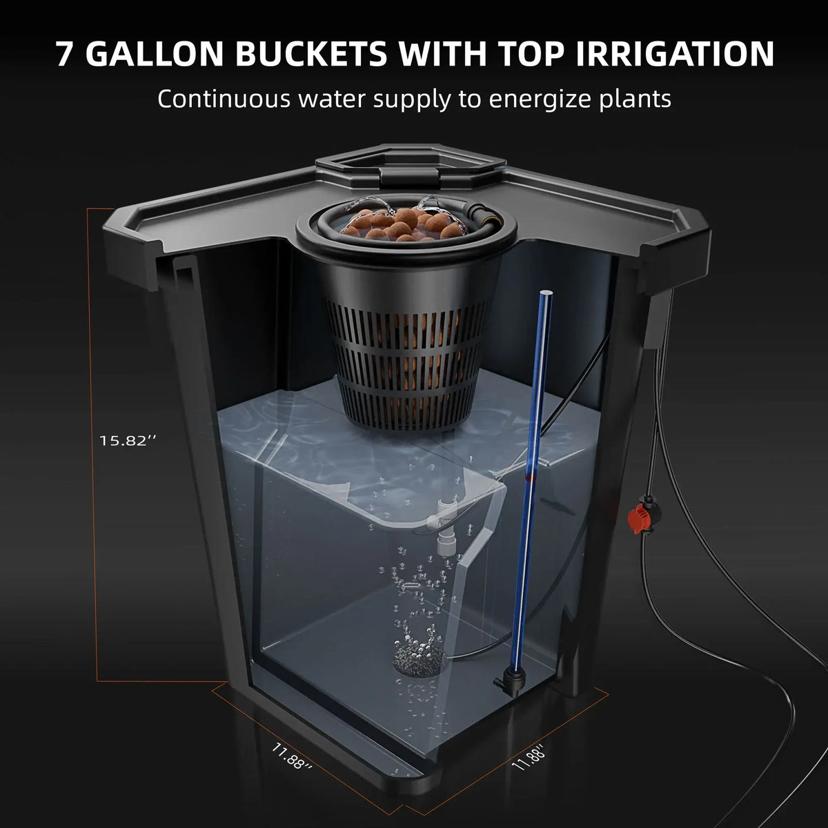 Spider Farmer Deep Water Culture Hydroponics Grow System with Top Drip ...