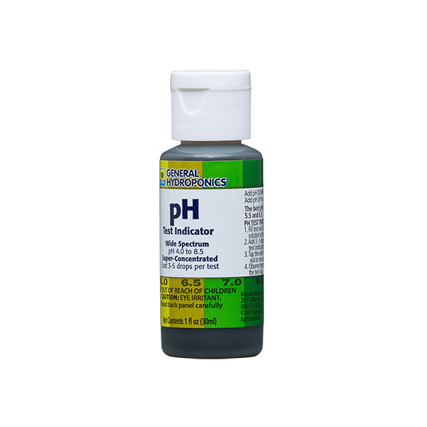General Hydroponics®, pH Test Kit, Wide Spectrum, pH 4.0 to 8.5, Super ...
