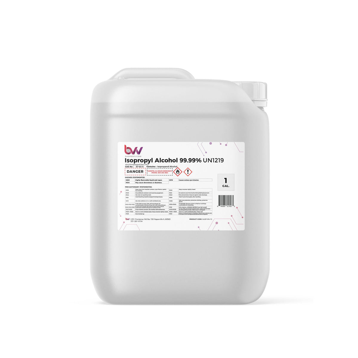 BVV™ High Purity Isopropyl Alcohol IPA 99% - 5 Gallons – Grow It Depot