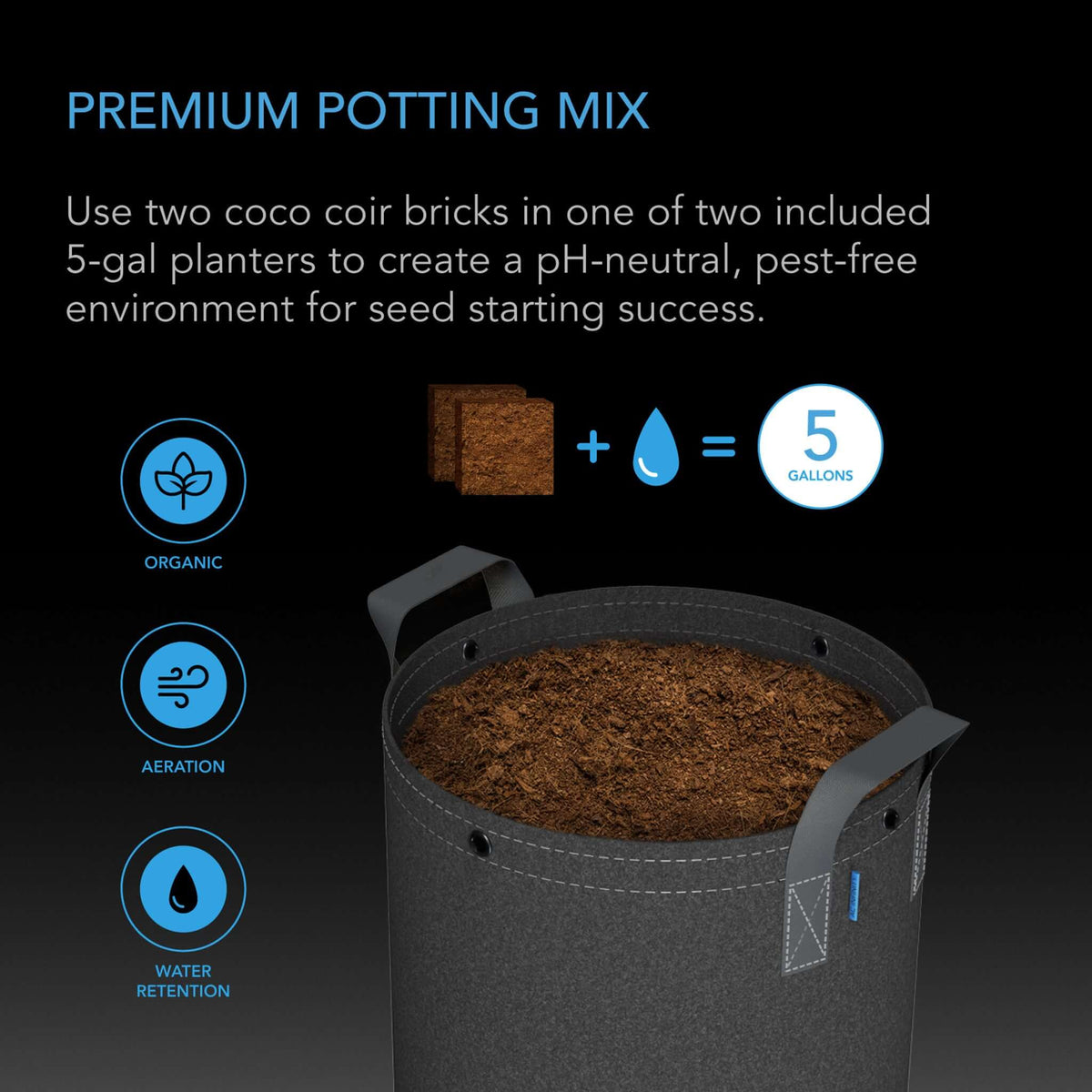 AC Infinity Instant Potting Mix Kit, 2-Plant Starter Set – Grow It Depot