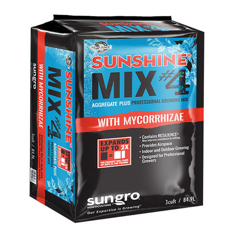 SUNSHINE Mix #4 w/ Mycorrhizae – North Central - 3 CFC Bag – Grow It Depot