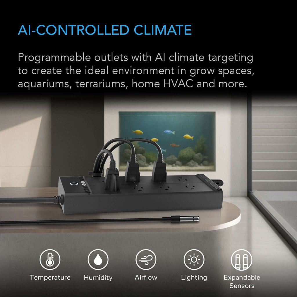AC Infinity OUTLET AI+ Environment Controller, Smart WiFi Outlets, Dua ...