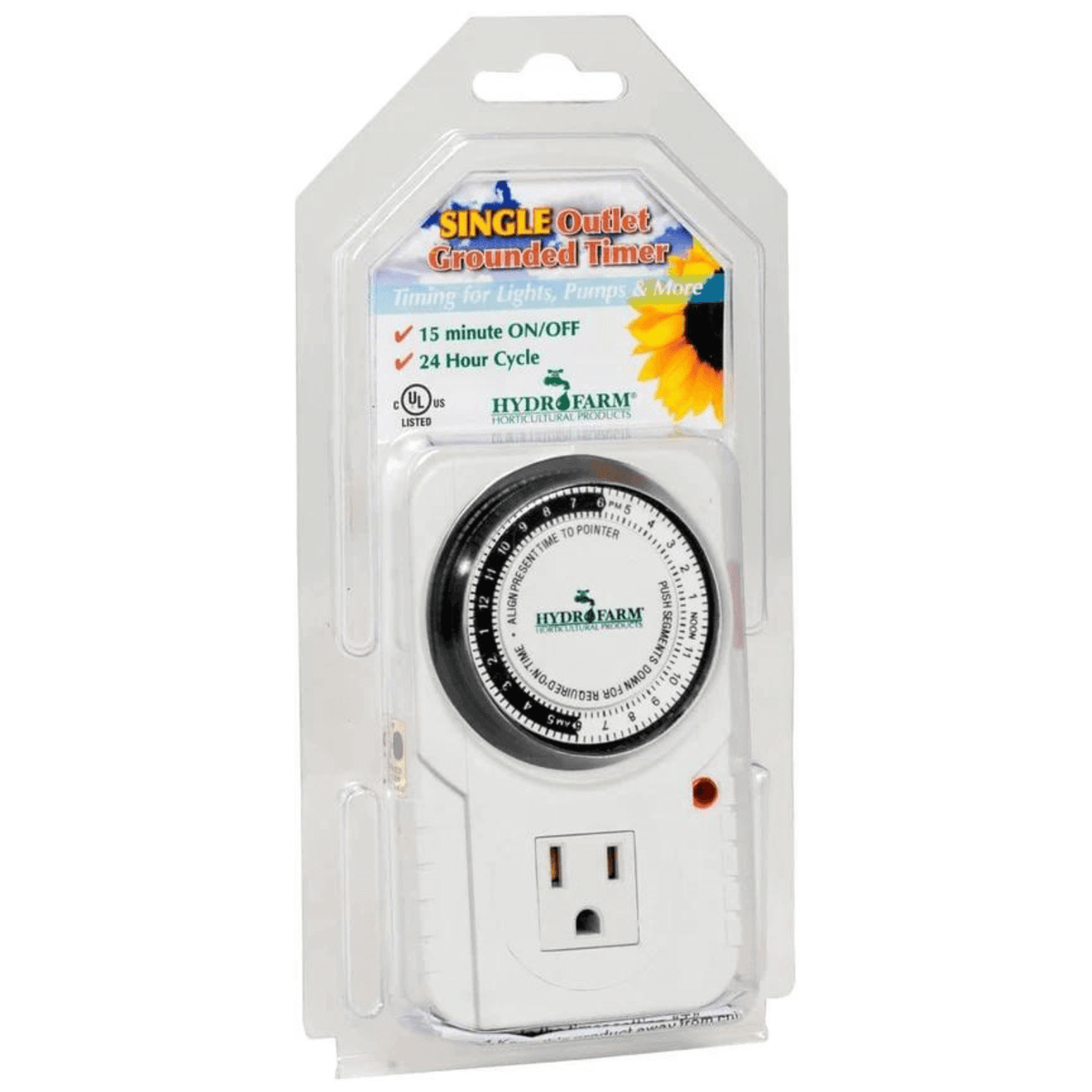 Autopilot Analog Grounded Timer, 1725W, 15A, 24 Hour – Grow It Depot