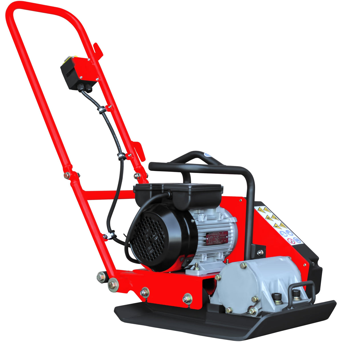 2 HP Electric Vibratory Plate Compactor Tamper for Gravel Soil Compact ...
