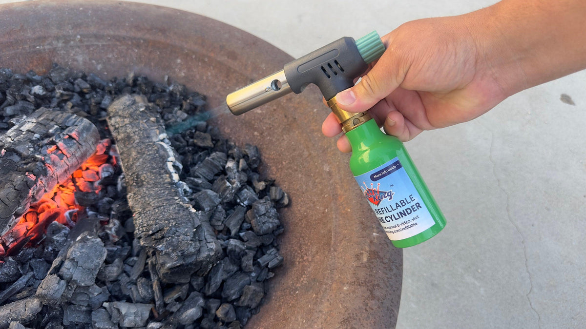 Flame King Mini Propane Blow Torch Head 10,000 BTU for Kitchen and Sol ...