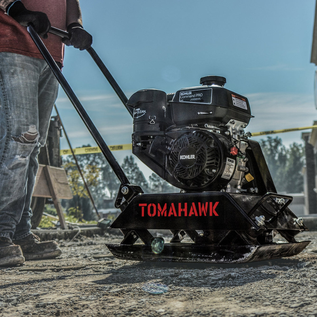 Vibratory Plate Compactor Tamper with Kohler Engine for Dirt Gravel So ...