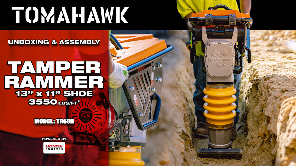 Transport Wheel Kit for 10" Tamper Shoe for Tomahawk Tamping Rammer ...