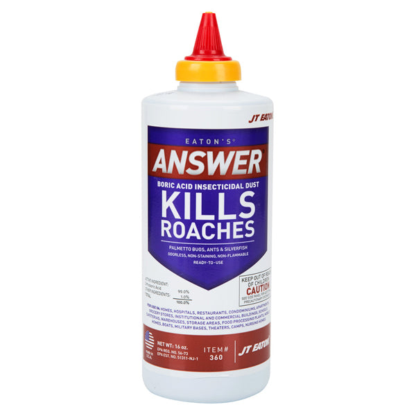 JT Eaton Answer Boric Acid Insecticidal Dust - 25 lb Re-Sealable Pail ...