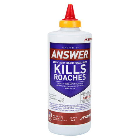 JT Eaton Answer Boric Acid Insecticidal Dust RTU - 16 oz Puffer - 360 ...