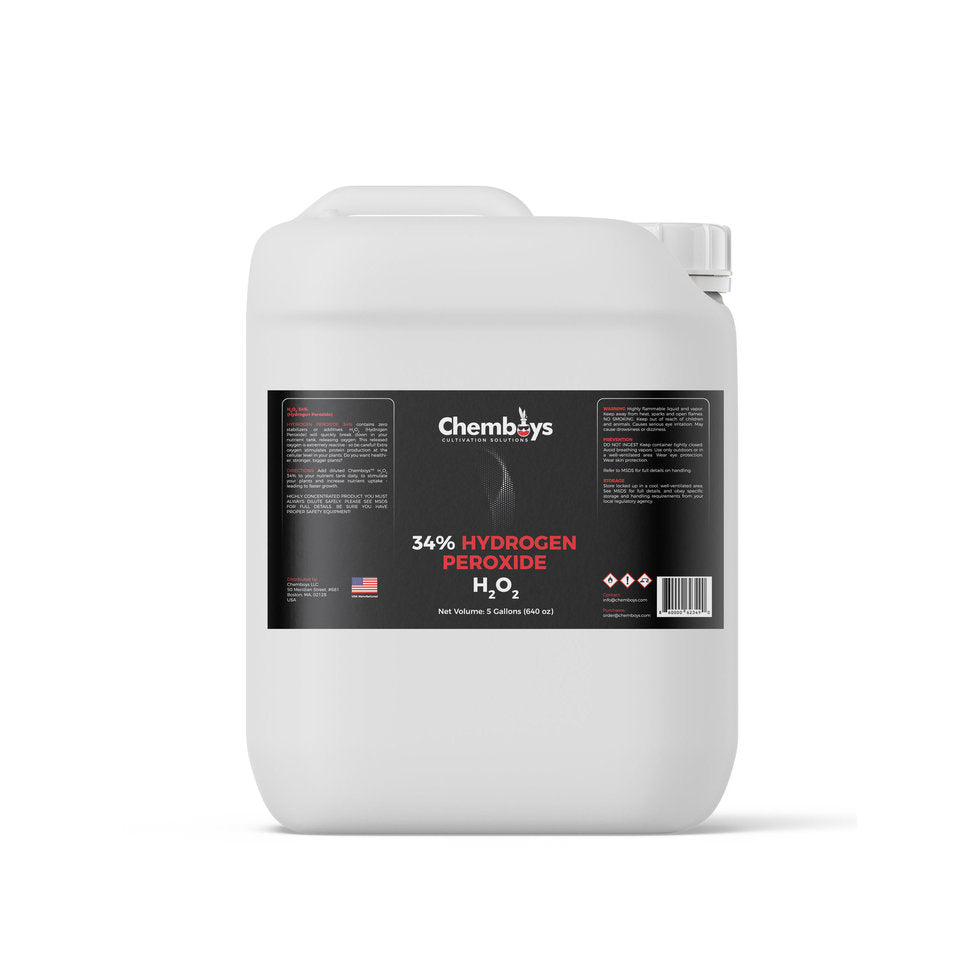 Chemboys - Hydrogen Peroxide 34% - 5 Gallon – Grow It Depot