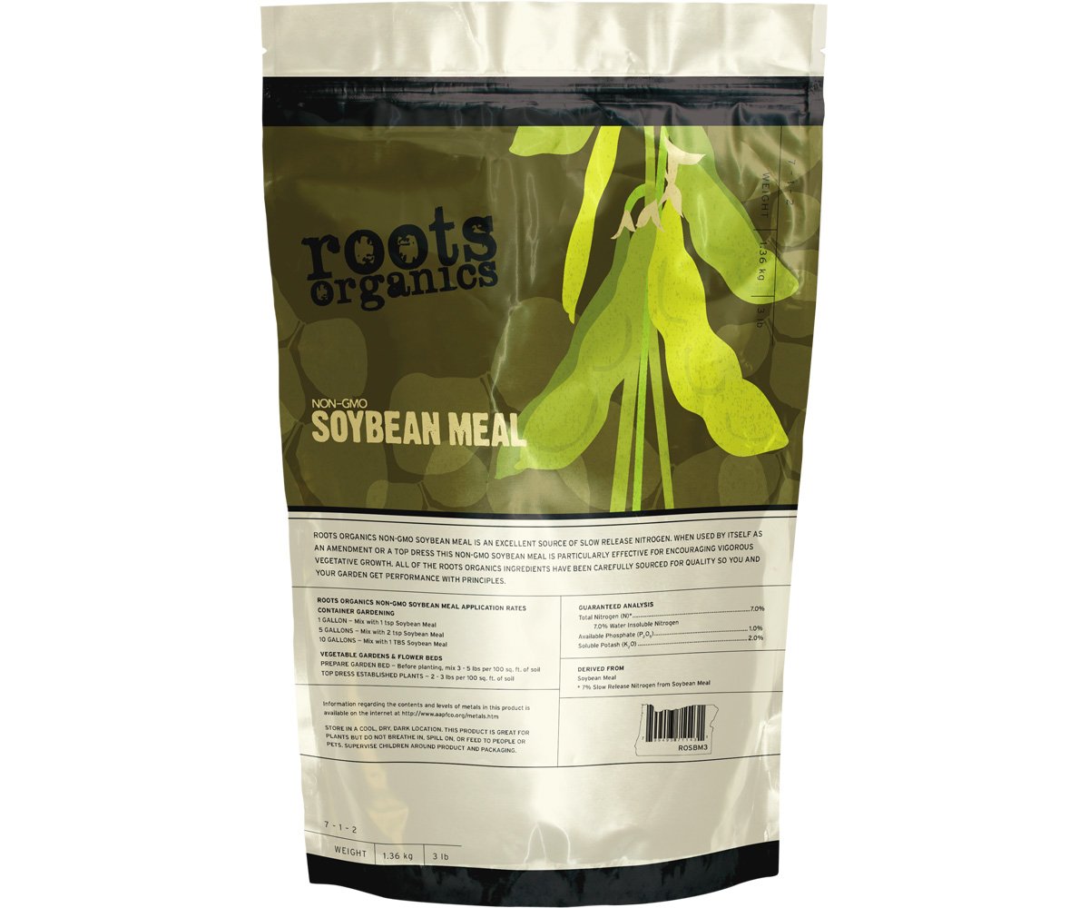Roots Organics Non-GMO Organic Soybean Meal 3lb – Grow It Depot