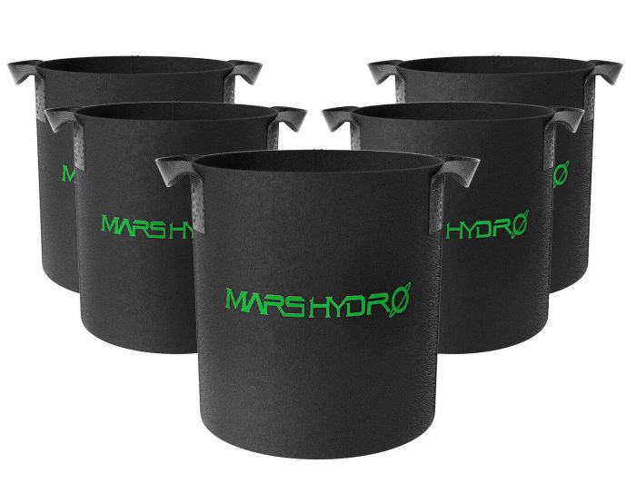 MARS HYDRO 5 GALLON FABRIC GROW POT PLANT CONTAINER (5 PACKS) – Grow It ...