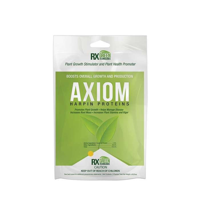 RX Green AXIOM (3) .5g packets Case of 36 – Grow It Depot